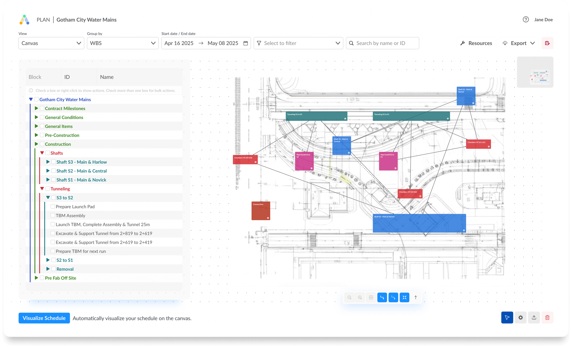 Visual Construction Digital Planning Software